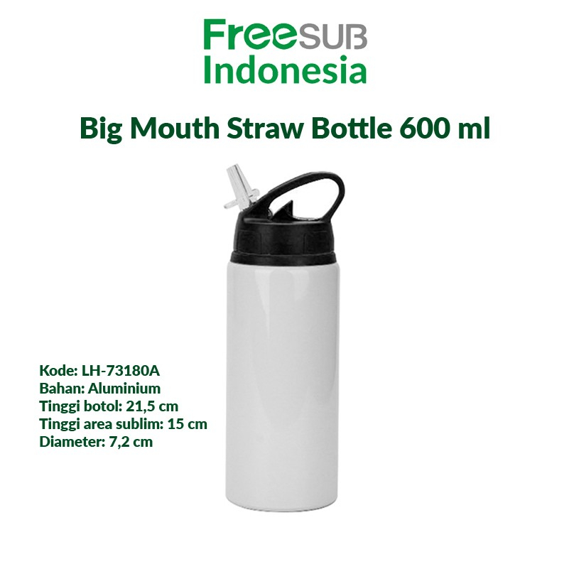 Jual Botol Minum Tumbler / Termos / Mug Putih Polos Coating Sublim Sublimation Bottle Blank ...