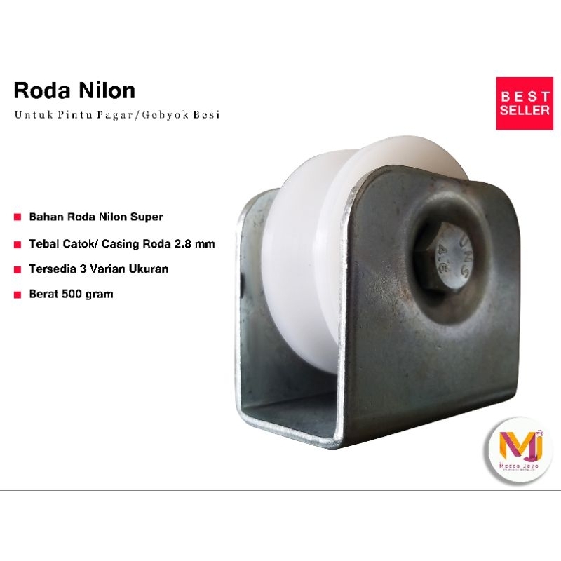 Jual Roda Pintu Pagar Nilon | Roda Sliding Door | Shopee Indonesia