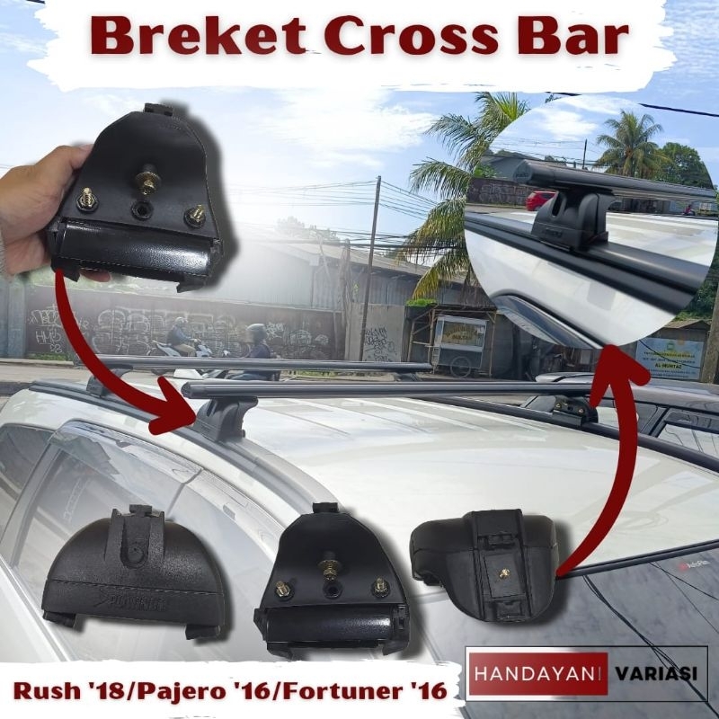 Jual Breket Cross Bar Jepit Roof Rail Tanam Platinum Kaki Rack FootPack ...