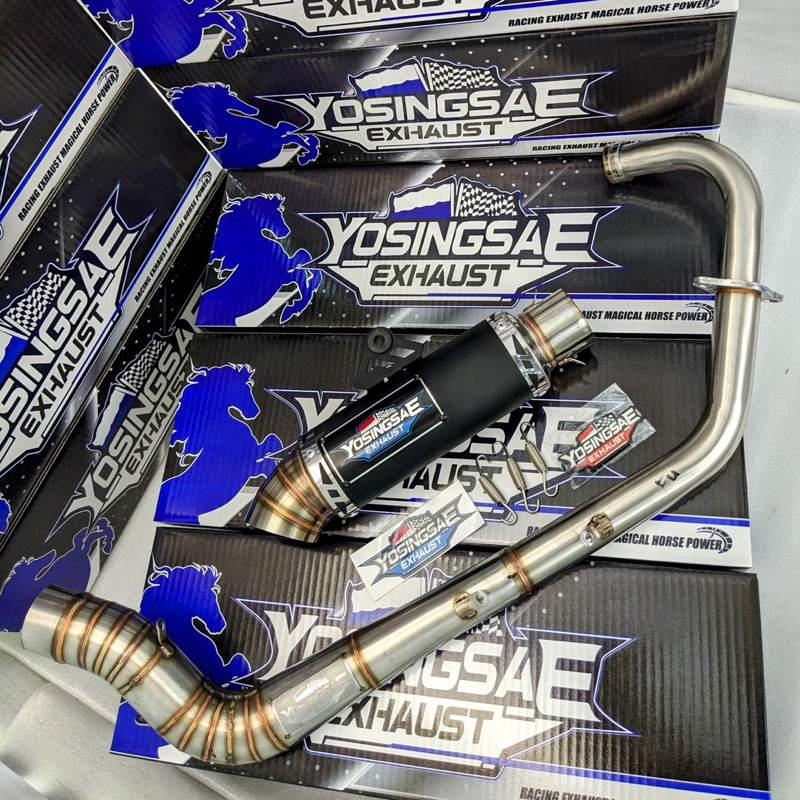 Jual knalpot yosingsae Original for Raider 150 Carb pipe /raider 150fi ...