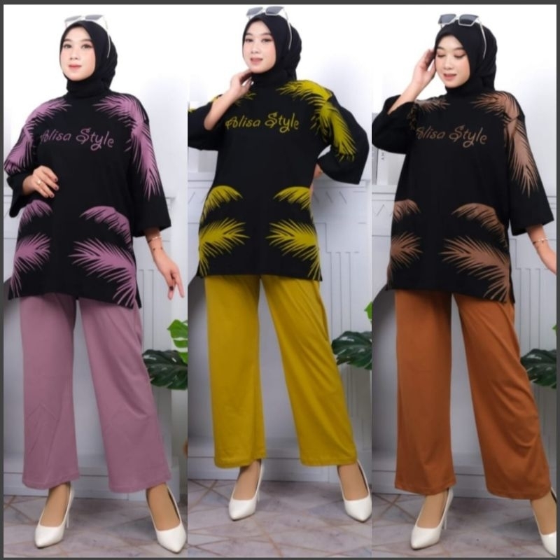 Jual ONE SET WANITA TERBARU | SETELAN WANITA KEKINIAN | SETELAN KAOS OVERSIZE WANITA BAHAN ...