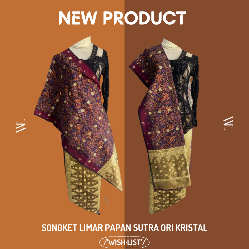 Jual Kain Tenun Bahan Tradisional LIMAR PAPAN SUTRA ORI KRISTALSongket Kekinian Selendang Murah ...