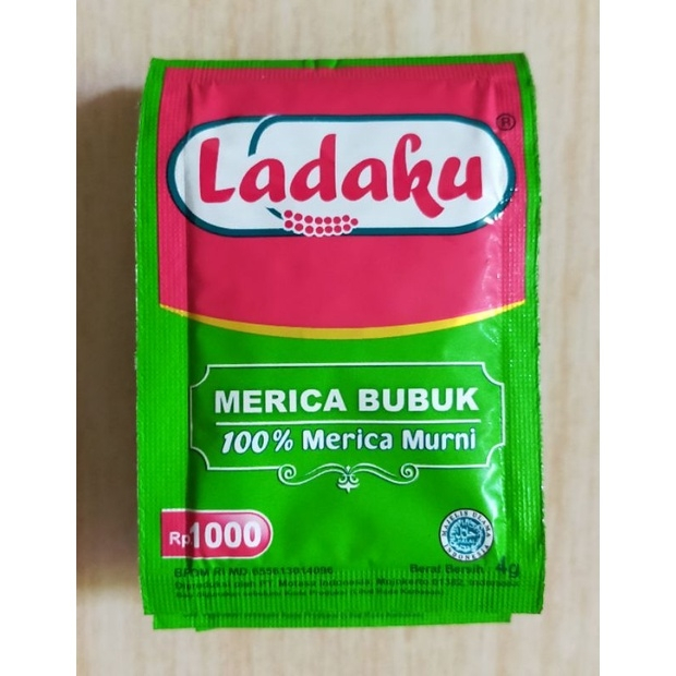 Jual Lada Bubuk / Ladaku / Merica Bubuk Kemasan sachet 3gram | Shopee ...