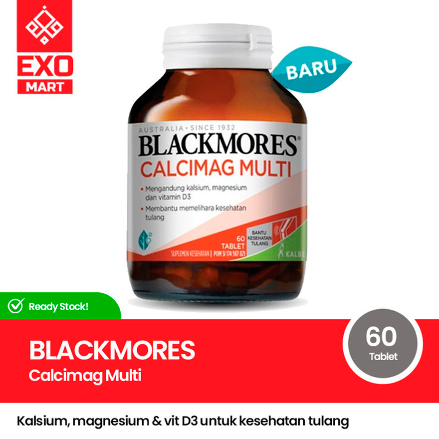 Jual Blackmores - Calcimag Multi 60 Tablet BPOM Kalbe Calcium Magnesium | Shopee Indonesia