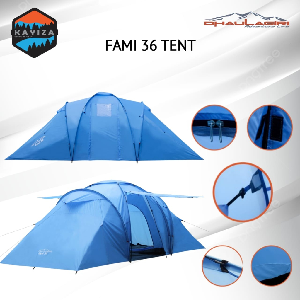 Jual Tenda camping dhaulagiri fami 36 original - tenda camping outdoor - tenda camping keluarga ...