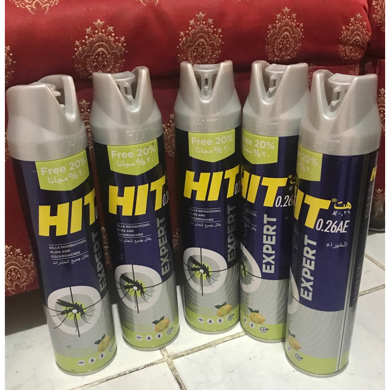 Jual HIT Aerosol Spray Basmi KECOA NYAMUK ONE PUSH/2OOml/415ml+35ml ...