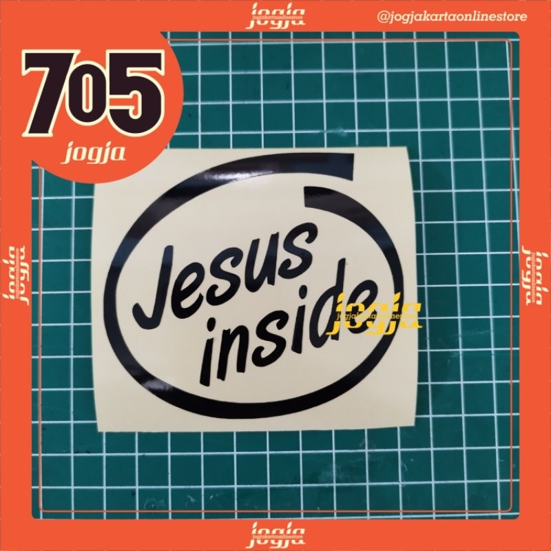 Jual Stiker Cutting Sticker Jesus Inside Stiker Yesus Kristus Stiker ...