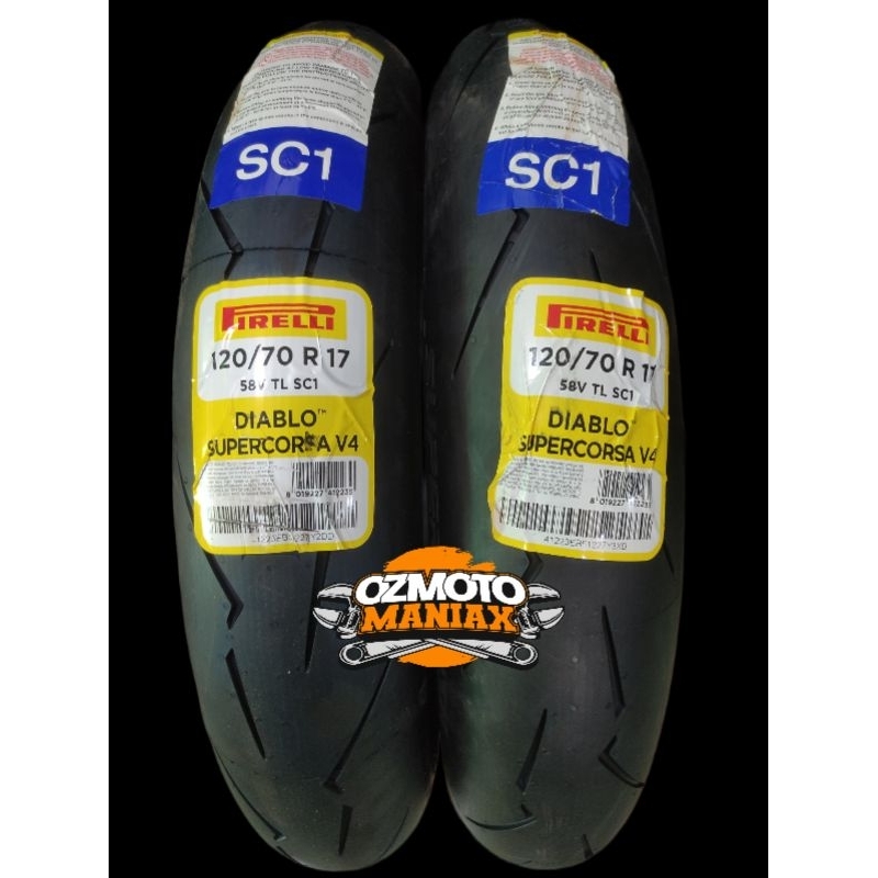 Jual Paket Ban Pirelli Diablo Supercorsa V4 120/70-17 (Import) | Shopee ...
