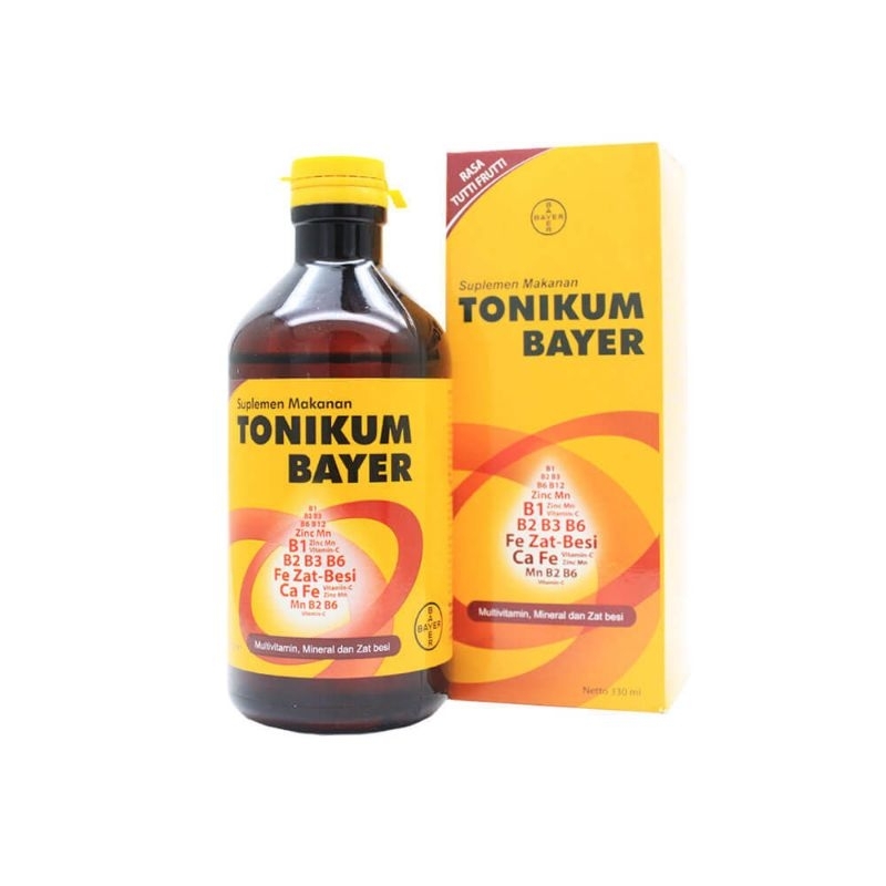 Jual TONIKUM BAYER 100ml, 300ml multivitamin pada anemia (kurang darah ...