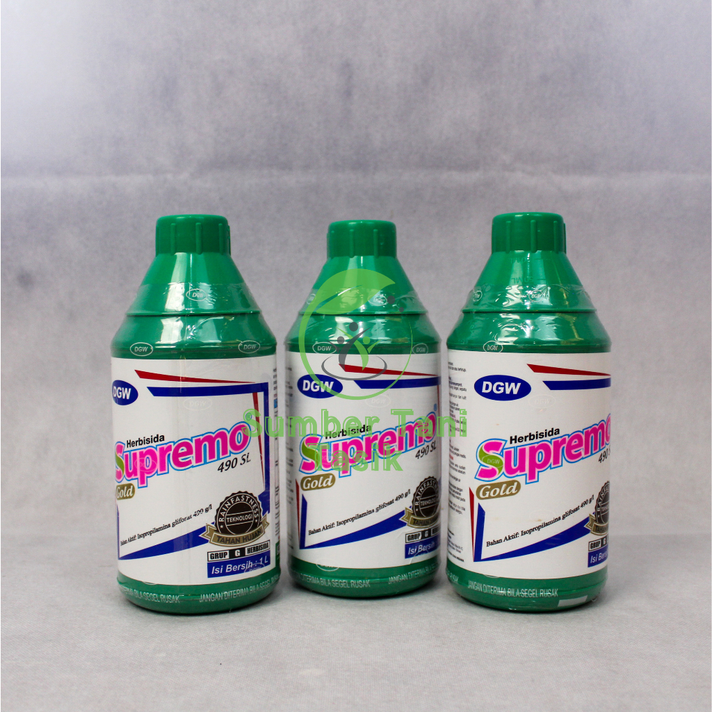 Jual Supremo Gold 490 SL 1 Liter Herbisida Sistemik Obat Pembasmi ...