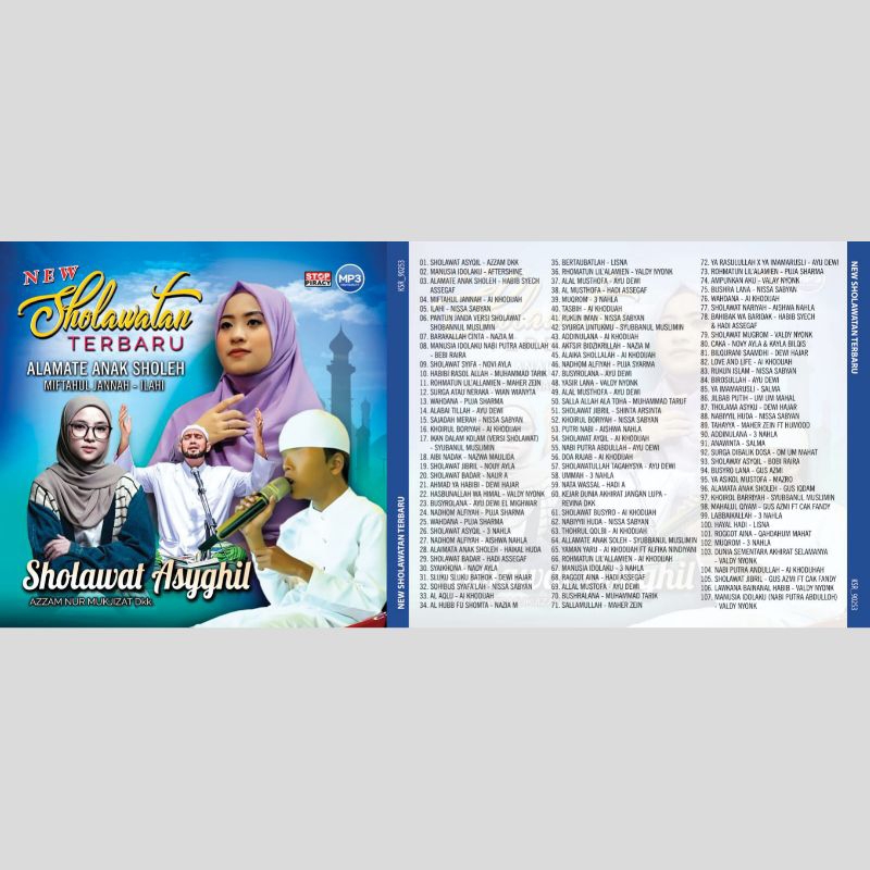 Jual Kaset Audio Mp3 Lagu Kumpulan Sholawat Terbaru Sholawat Asyqil 2023 | Shopee Indonesia