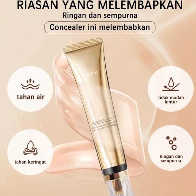 Jual Onlyou Foundation Cair Concealer Liquid Tahan Lama Menyamarkan Noda Hitam Bekas Jerawat ...