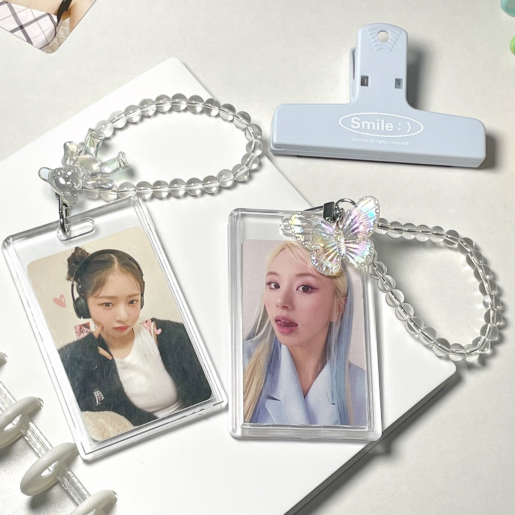Jual [HARU] Acrylic Photocard Holder with Chain Gantungan Kunci Holder ...