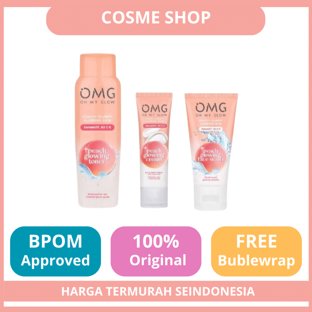 Jual OMG OH MY GLAM PEACHY PLUMPY SKINCARE PAKET BUNDLE/OMG/PAKET ...