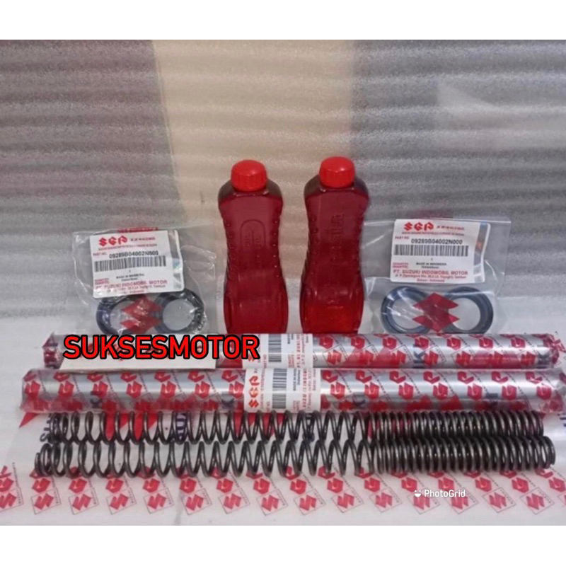 Jual AS SHOCK DEPAN PAKET SET SEAL OLI SHOCK PER SHOCK SUZUKI SPIN ...