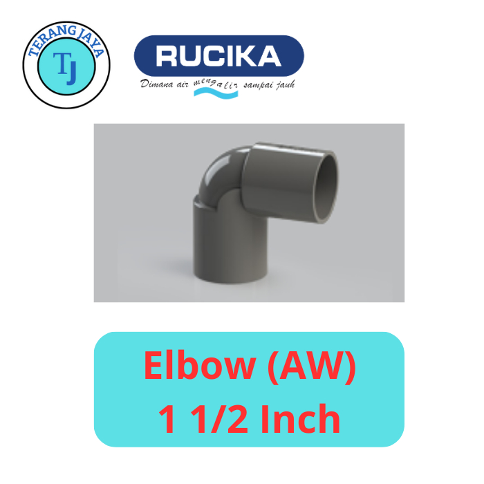 Jual ELBOW (AW) 1 1/2" 1.5" INCH TEBAL RUCIKA - KNEE LBO SAMBUNGAN FITTING | Shopee Indonesia