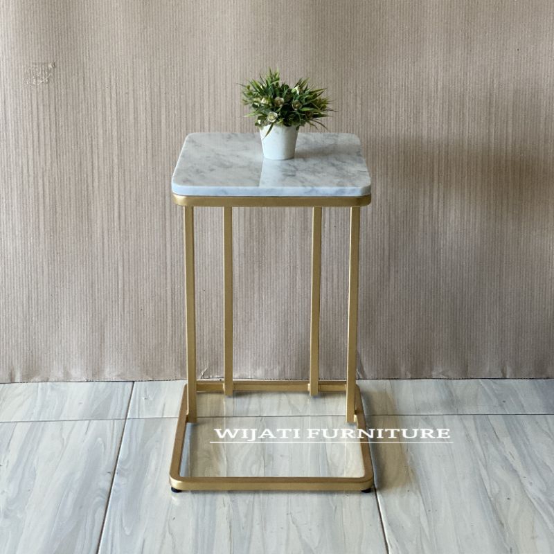 Jual Meja Sudut Meja Pojok Corner Table Marmer | Shopee Indonesia
