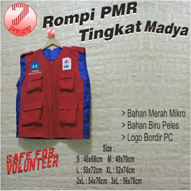Jual Rompi PMR MADYA + LOGO SEKOLA / ROMPI PMR SMP / ROMPI PMR MTS ...