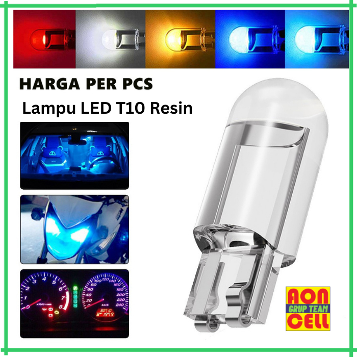 Jual LAMPU LED T10 RESIN FULL KACA 360 LAMPU SENJA LAMPU PLAT SUPER ...