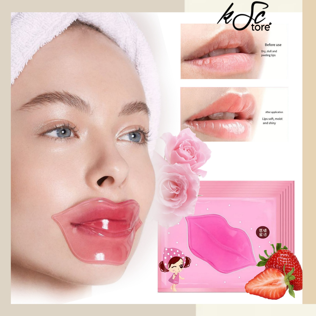 Jual LIP MASK / Masker Bibir / Pink Lips Gel Mask Melelmbabkan ...