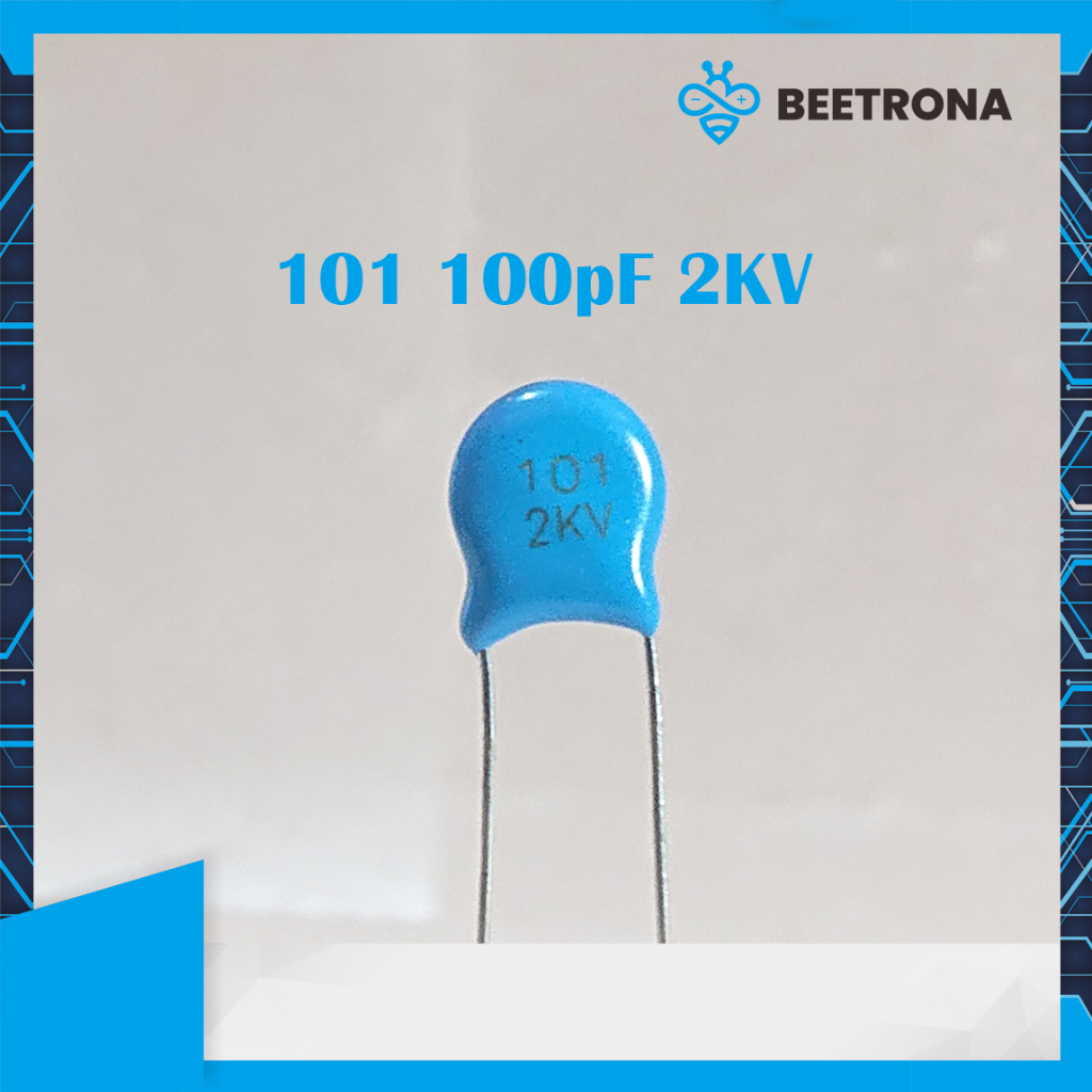 Jual Kapasitor Keramik 101 100pF 0.1nF 0.0001uF 2KV High Voltage ...