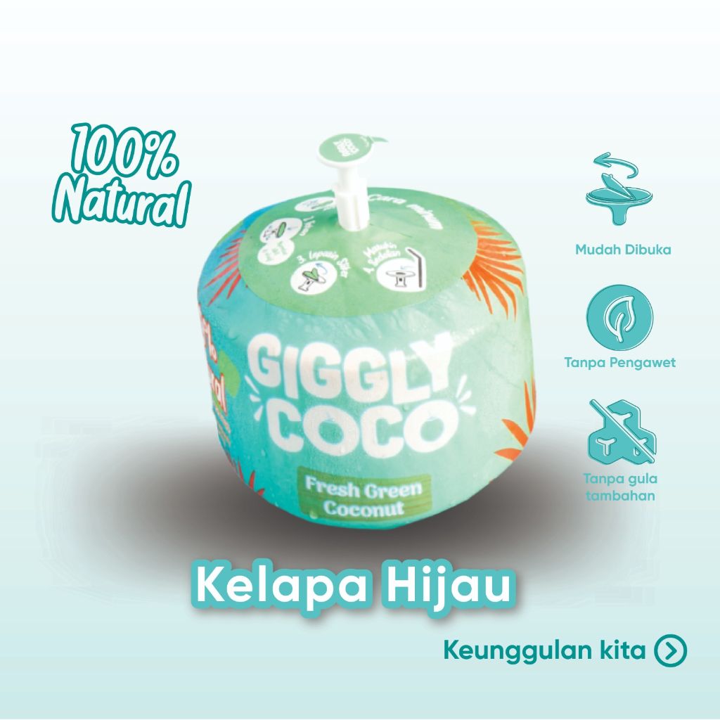 Jual Giggly Coco - Green Coco (Kelapa Hijau) isi 1 buah | Shopee Indonesia