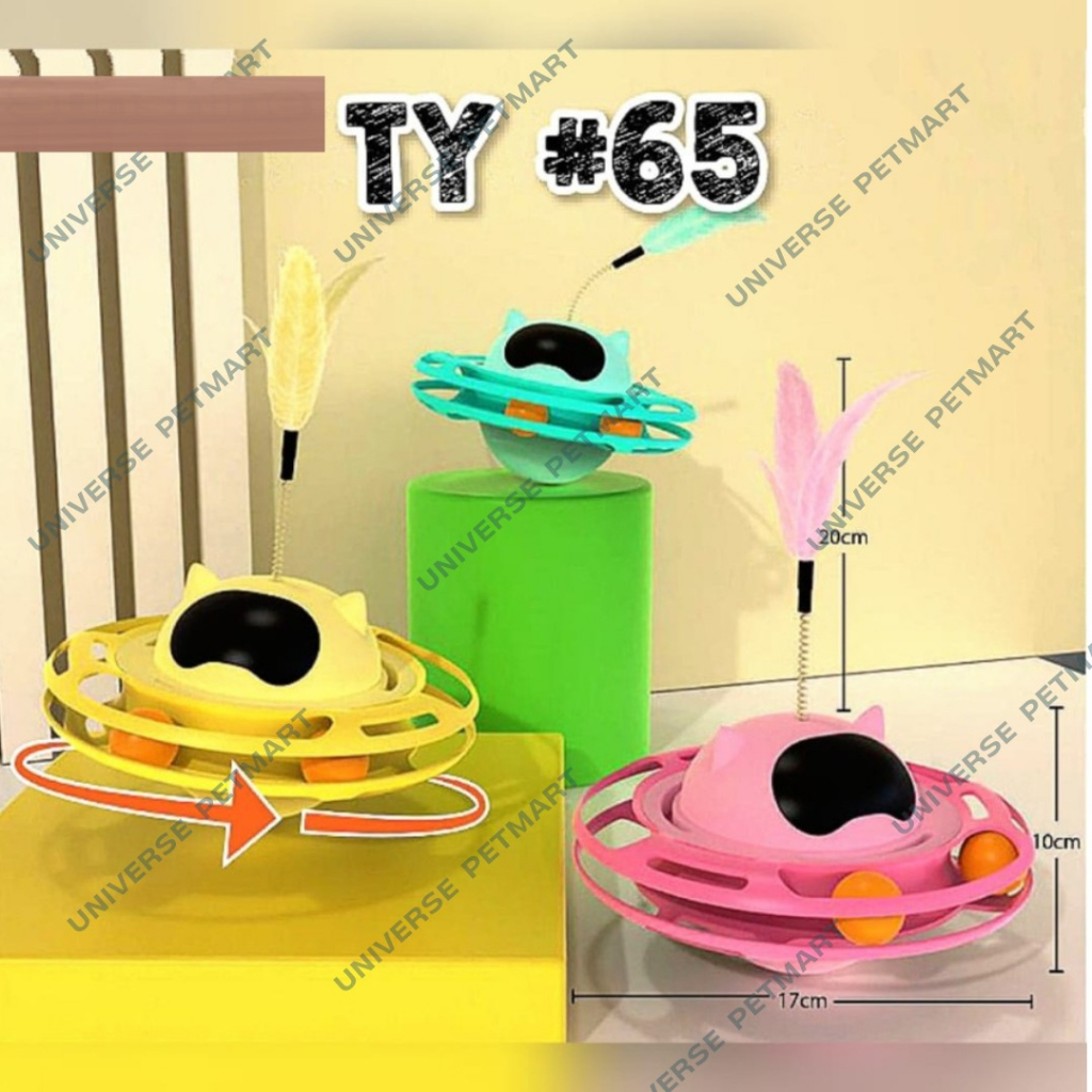 Jual Mainan Kucing Bola Putar UFO / Cat Toy Circular TY65 | Shopee ...
