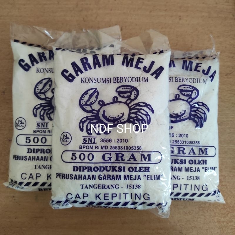 Jual Garam Meja Cap Kepiting 500g / Garam Kepiting | Shopee Indonesia