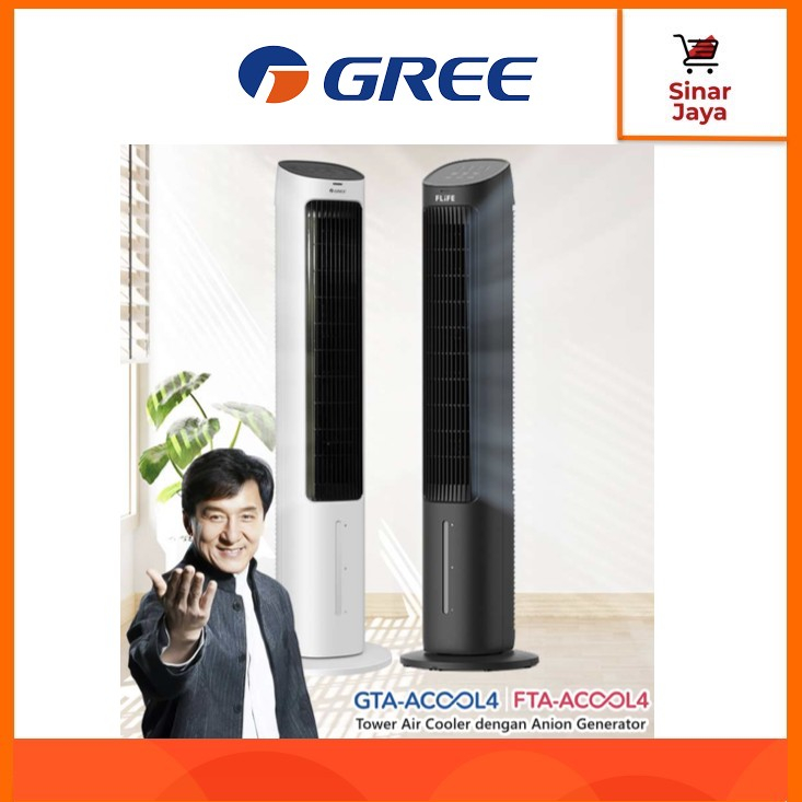 Jual GREE GTA-ACOOL4 / FTA-ACOOL4 Air Cooler Tower Fan 4 Liter ...