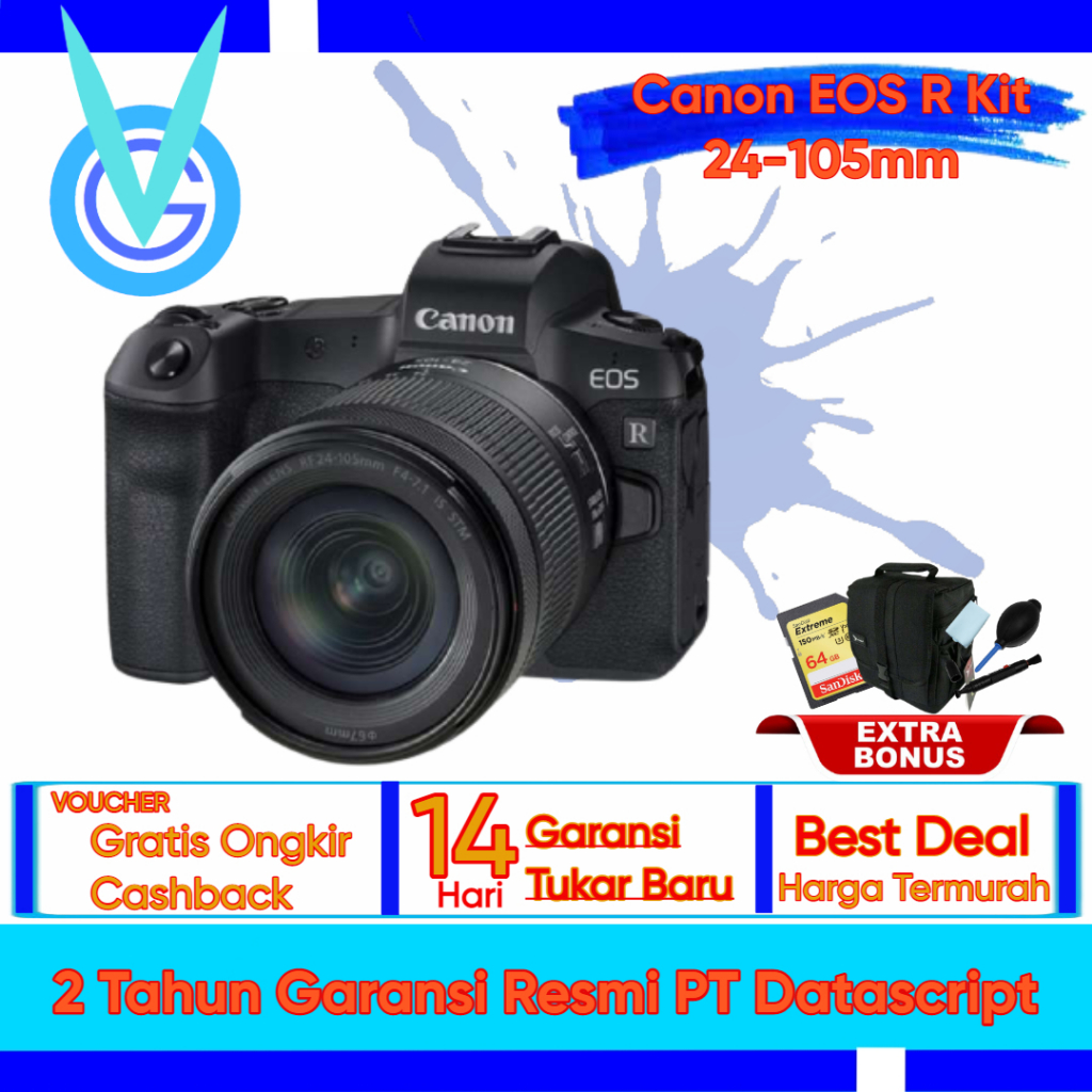 Jual Canon EOS R Kit 24-105mm IS STM Garansi Resmi - Canon R Kit ...