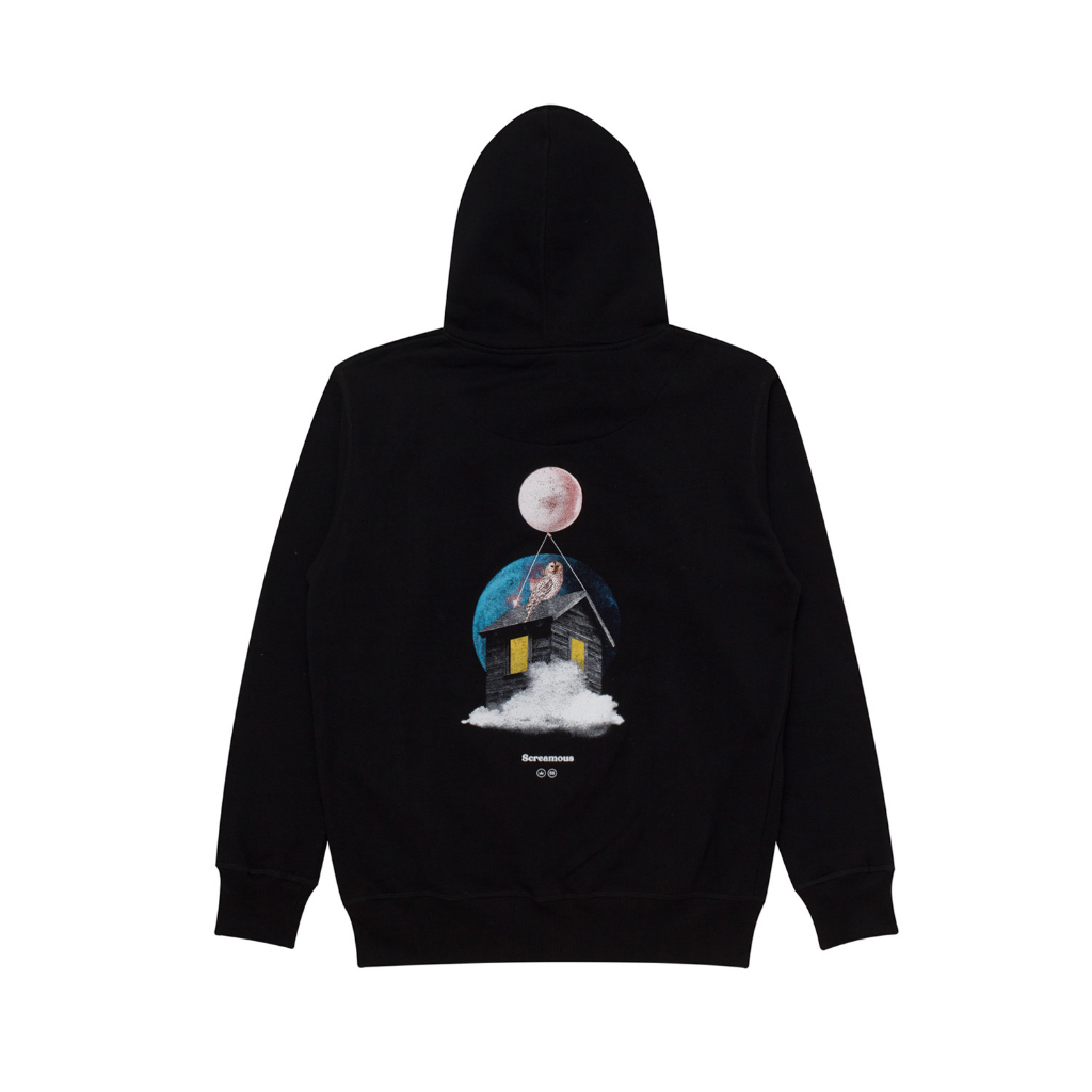 Jual Screamous Sweater Pria Pullover Hoodie CABIN BLACK | Shopee Indonesia