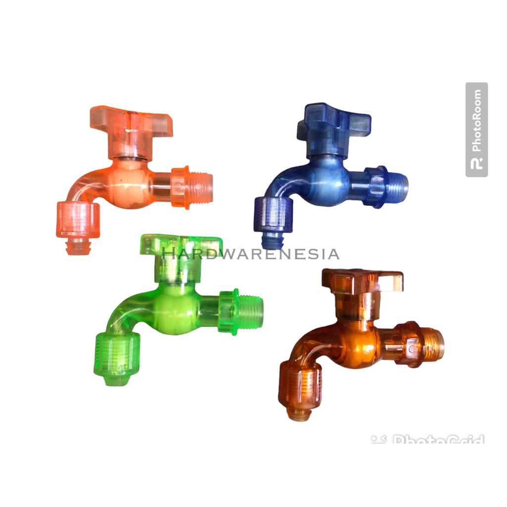 Jual SL HPP Kran Air Plastik Taman 3/4In Keran Tembok PVC Trans Bening ...