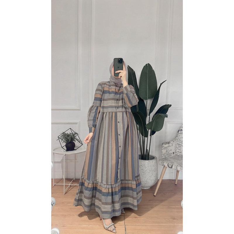 Jual dress triset/dress katun/dress athayaa/dress triset | Shopee Indonesia