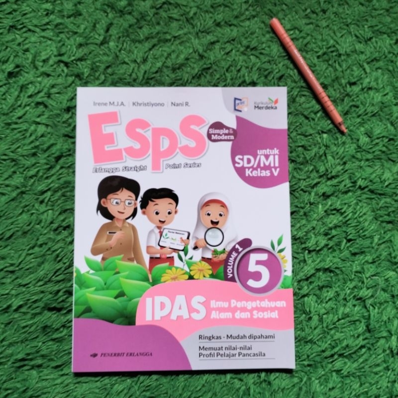Jual ORIGINAL BUKU ESPS IPAS ILMU PENGETAHUAN ALAM DAN SOSIAL KELAS 5 SD VOLUME 1 KURIKULUM ...