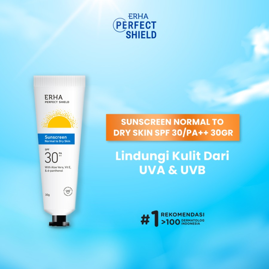 Jual ERHA Perfect Shield Sunscreen Normal to Dry Skin SPF30/PA++ ...