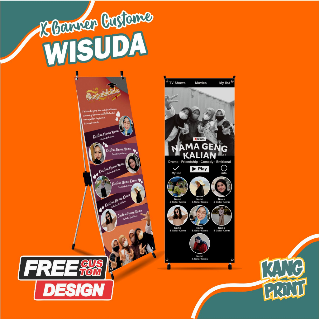 Jual Cetak X Banner Wisuda Kelulusan Custom | Shopee Indonesia