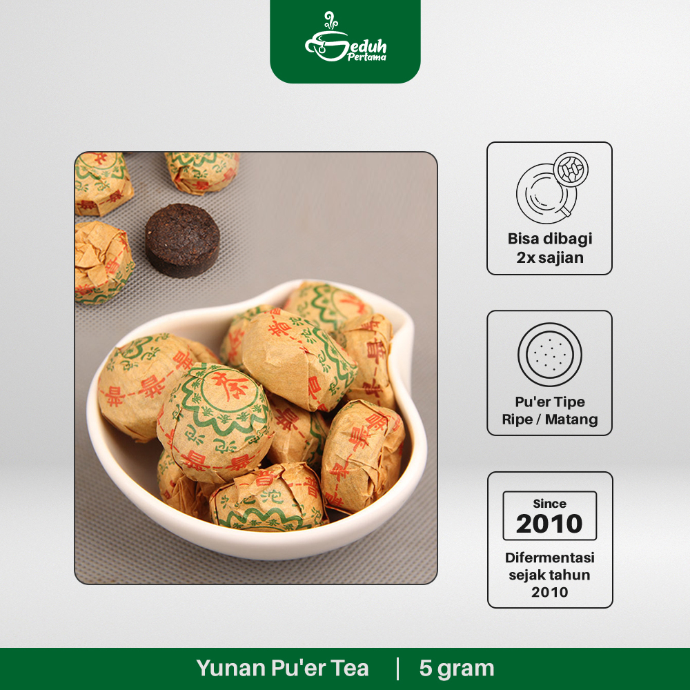 Jual Seduh Pertama Yunan Pu Erh Tea - Teh Puer - Pu Er Tea - Mini Puer ...