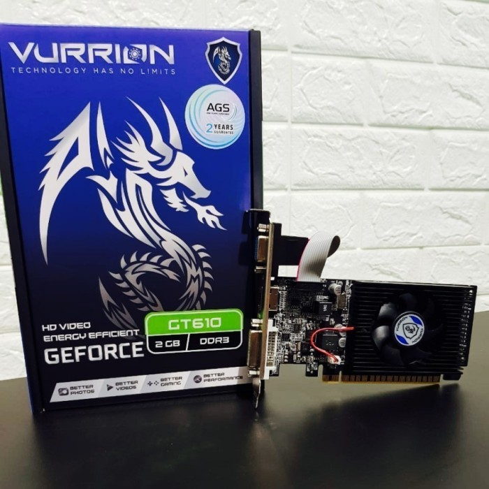 Jual VGA VURION GT 610 2GB DDR3 64Bit GAMING ORI & GARANSI RESMI | Shopee Indonesia