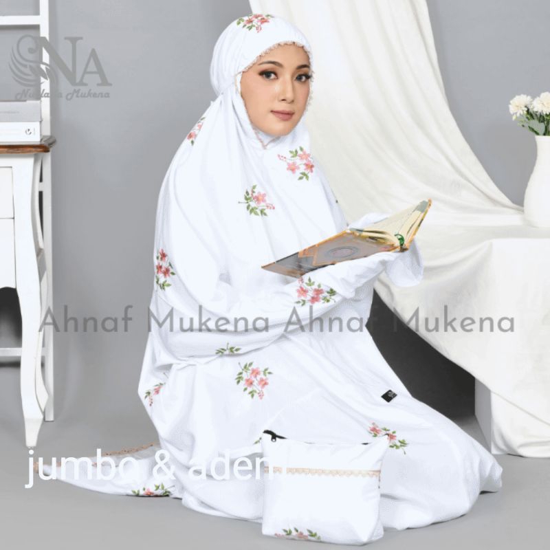 Jual Mukena Terusan Dewasa Katun Bordir Melati Mukena Lajuran Dewasa | Shopee Indonesia