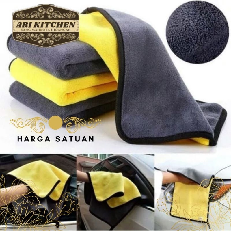 Jual Kain Lap Microfiber Tebal Lap Kaca Mobil Motor Halus Anti Minyak ...