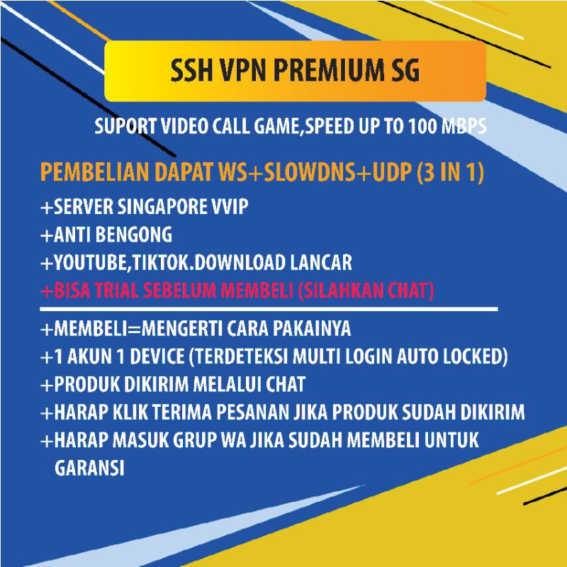Jual Ssh Premium VVIP FULL GARANSI | Shopee Indonesia