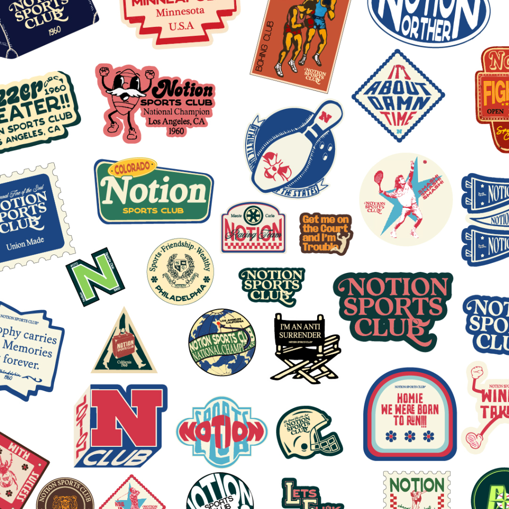 Jual Notion Sports Club - Sticker Pack | Shopee Indonesia