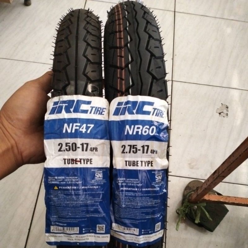 Jual Ban luar irc @1paket NF47 250 17 dan NR 60 275 17 ban supra classic | Shopee Indonesia