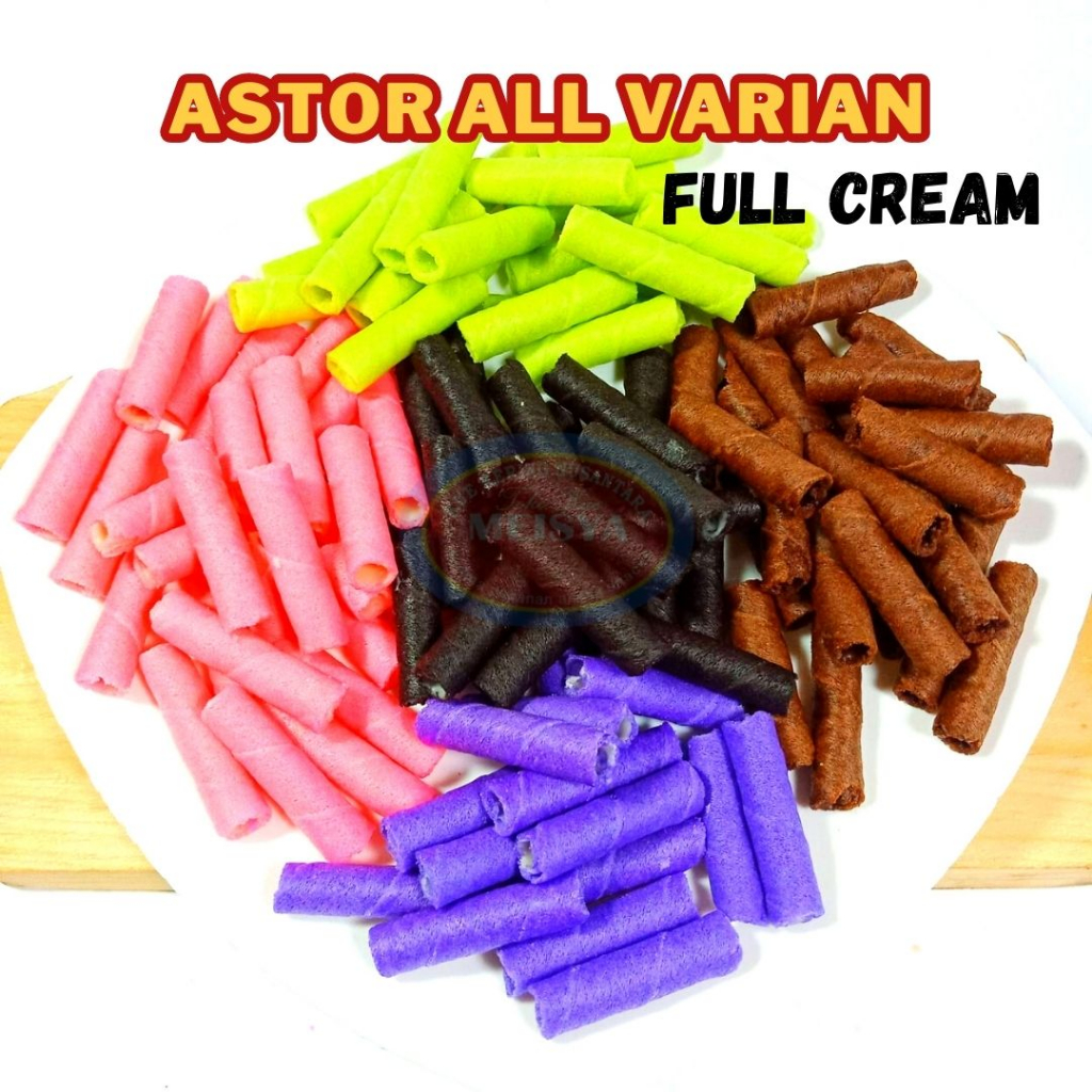Jual Astor Wafer Stick Mini Chocolate All Varian Coklat Vanilla Pandan ...