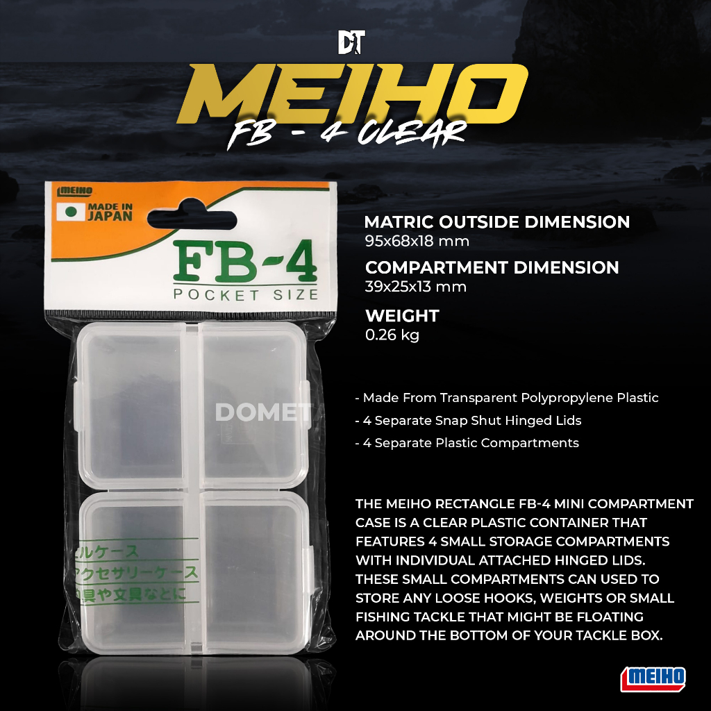 Jual Meiho Box Split Ring Parts Akiokun FB4 Case 97 x 65 x 15 mm Tackle ...