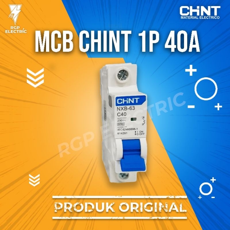 Jual MCB CHINT NXB-63 1 Phase 1P 40A 6kA | Shopee Indonesia