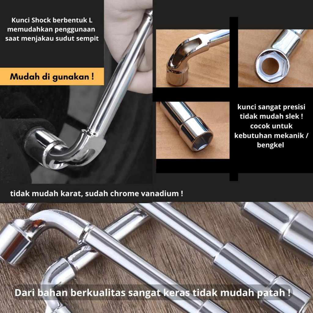 Jual KUNCI SHOCK L UKURAN 8-19MM COW081008 / COW081010 / COW081012 ...