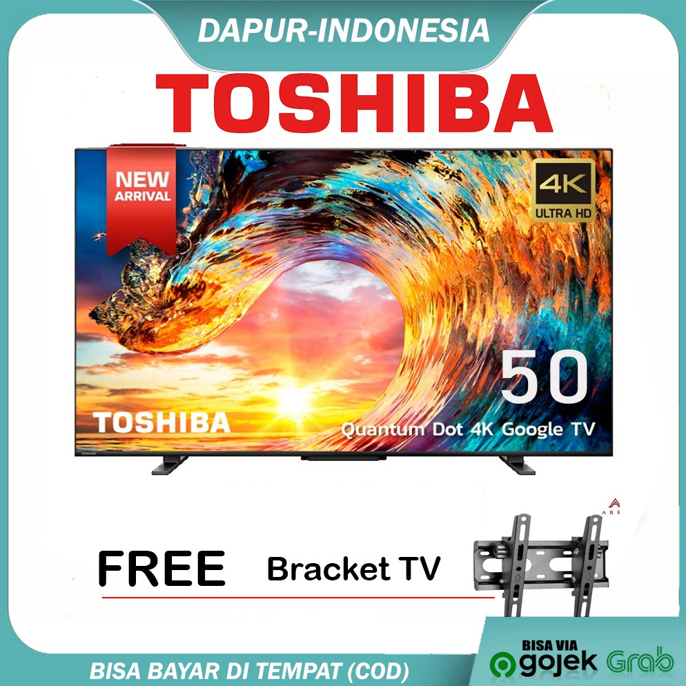 Jual TV TOSHIBA 50M550LP UHD 4K SMART GOOGLE TV QLED LED TV - 50 inch | Shopee Indonesia