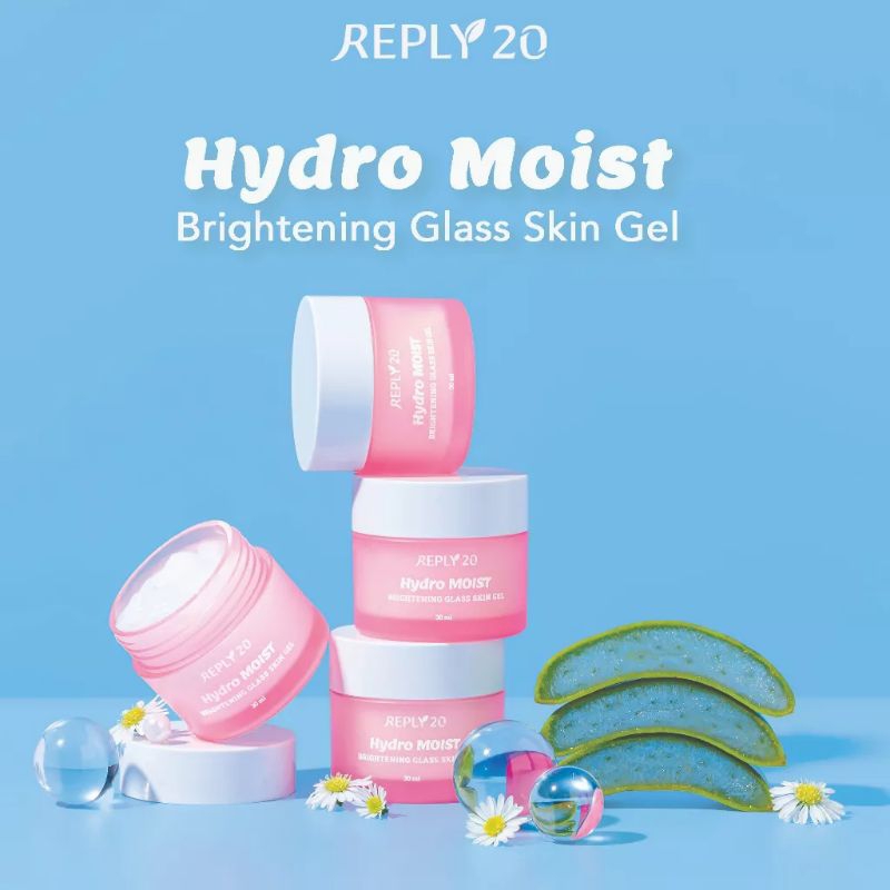Jual REPLY 20 HYDRO MOIST BRIGHTENING GLASS SKIN GEL (30 gr) | Shopee ...