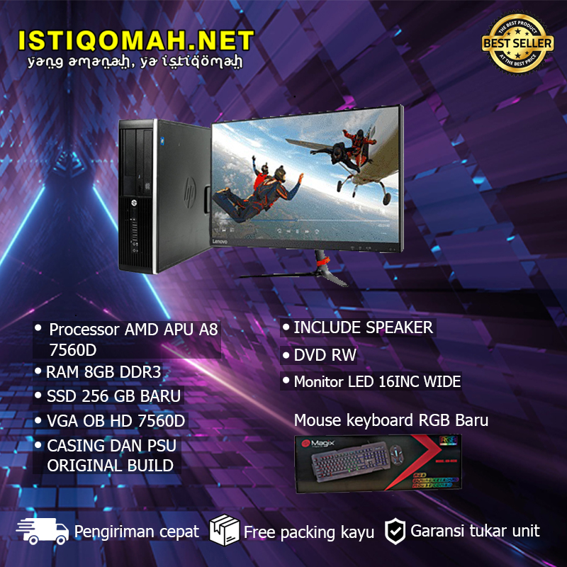 Jual KOMPUTER FULLSET GAMING AMD APU A8 5500B RAM 8GB SSD 128GB VGA UP ...